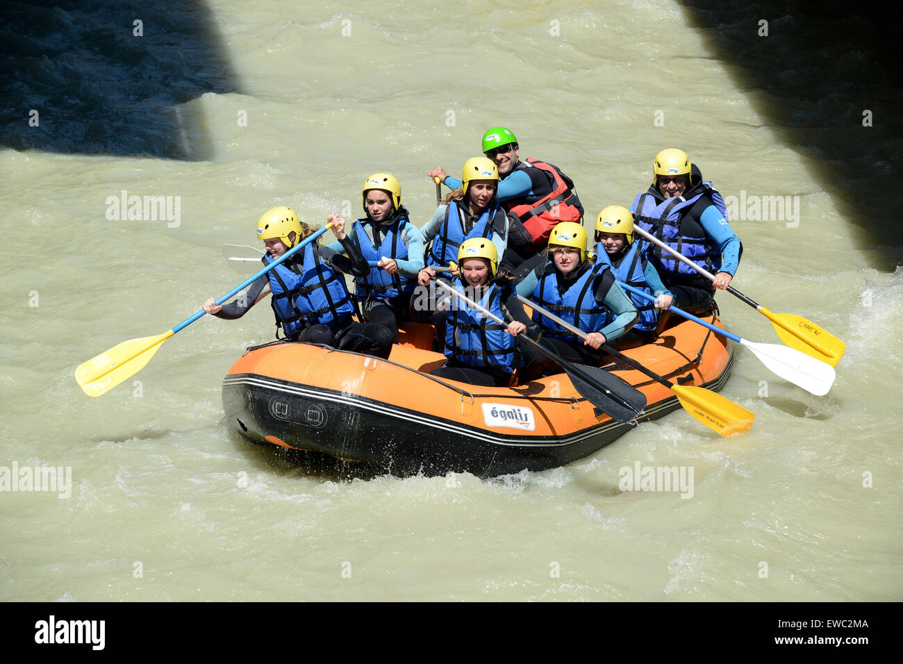 White water rafting in the Chamonix Valley in France with Cham Aventure ...