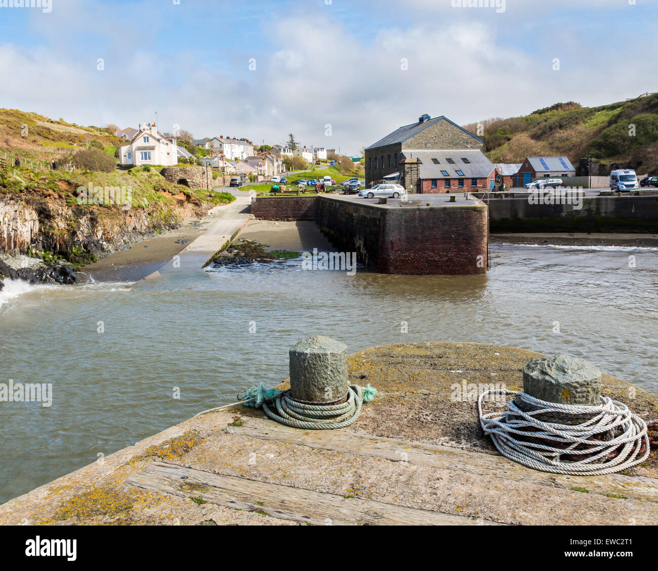 Porthgain Harbour Pembrokeshire Wales UK Europe Stock Photo - Alamy