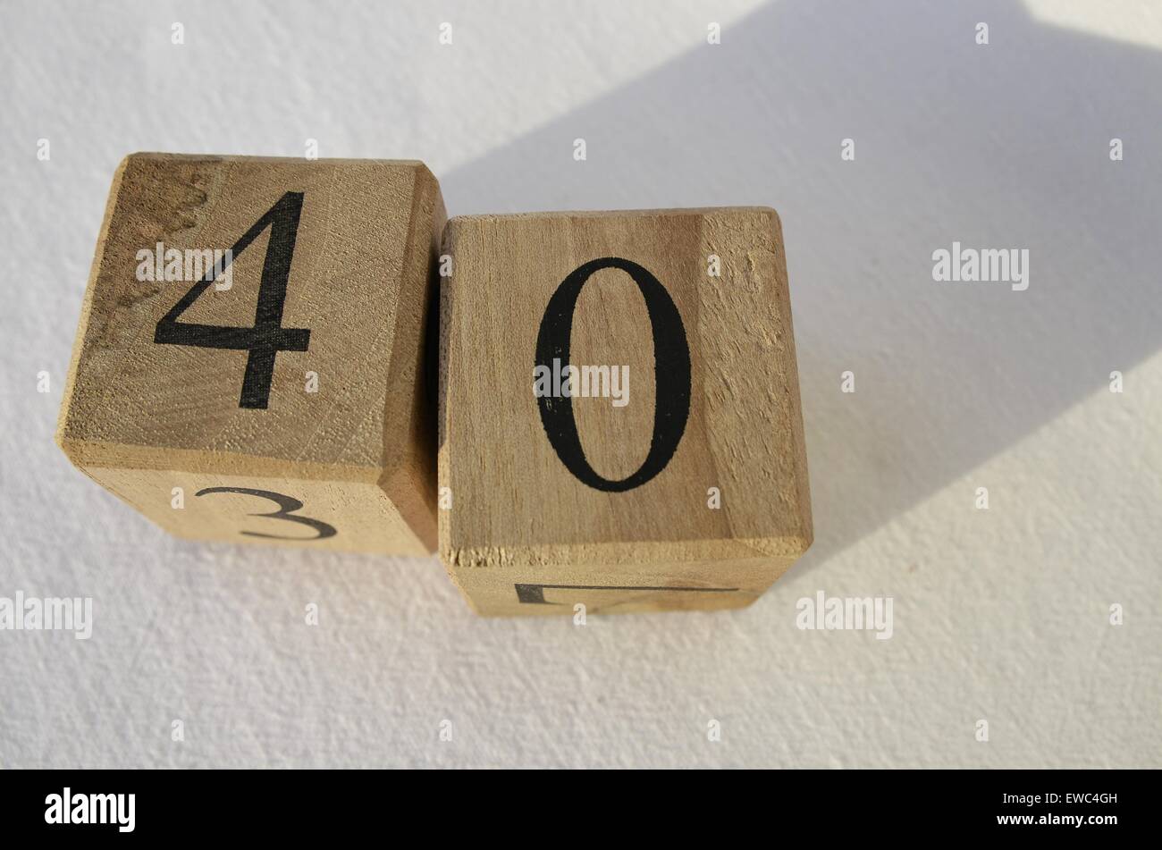 Numbers on wooden cubes Stock Photo - Alamy