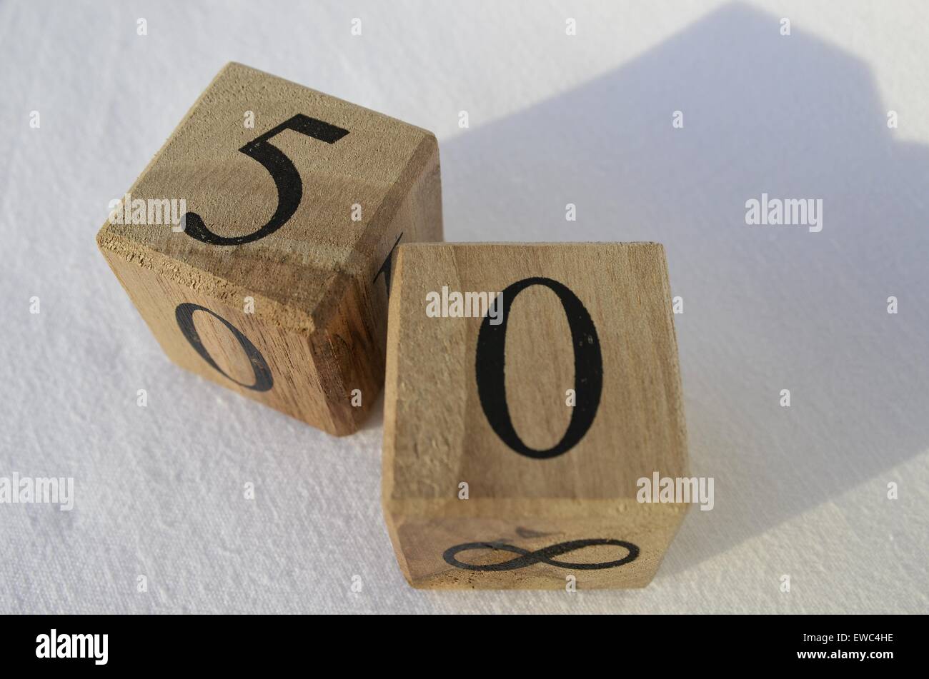 Numbers on wooden cubes Stock Photo - Alamy