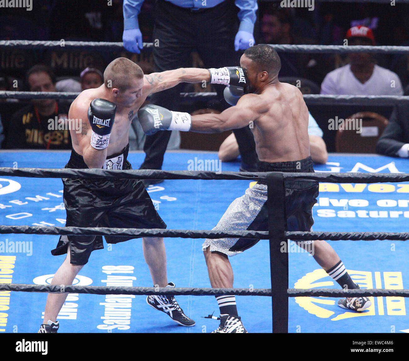 Las Vegas, Nevada, USA. 22nd June, 2015. Boxers Charvis Holifield and ...
