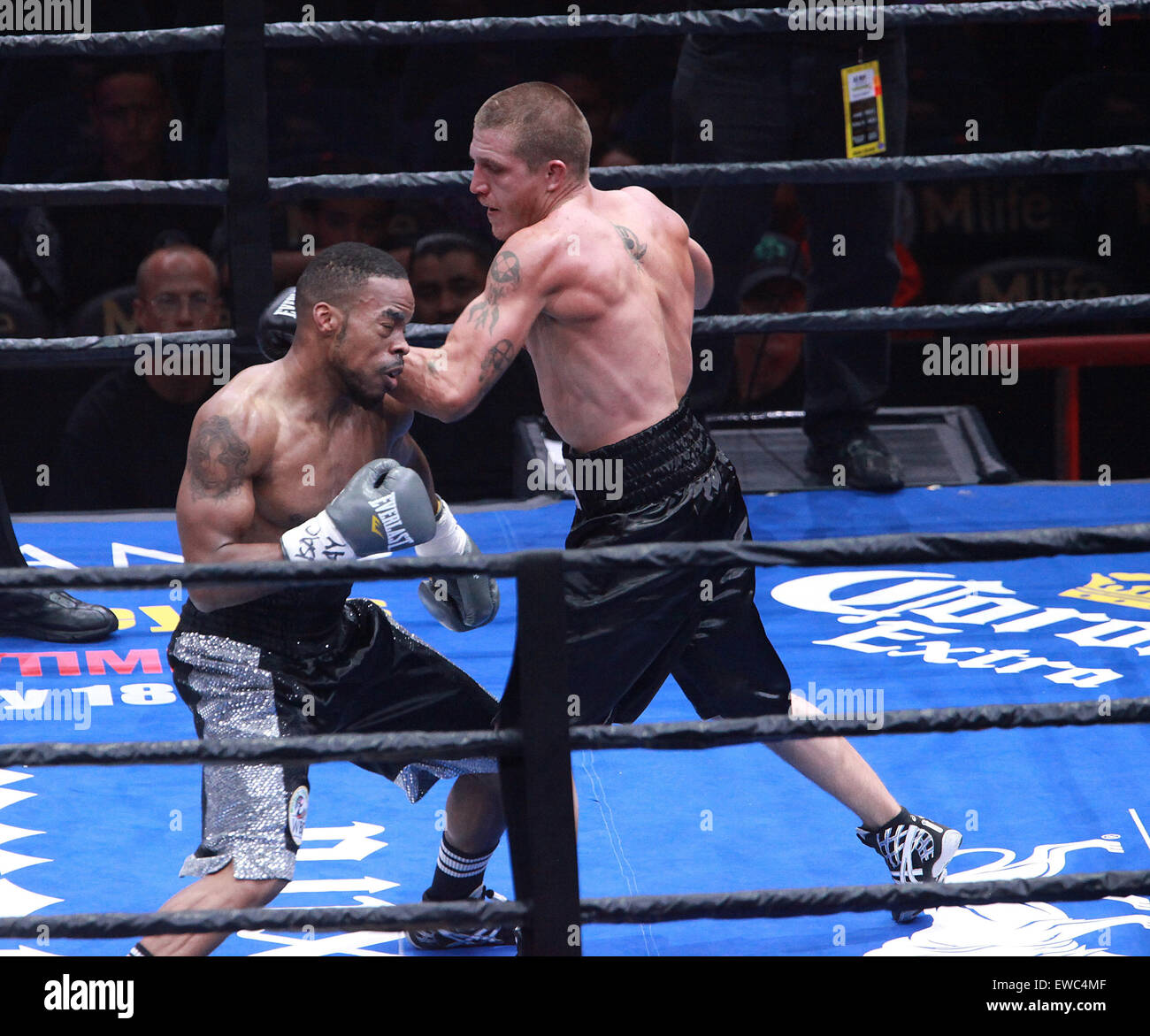 Las Vegas, Nevada, USA. 22nd June, 2015. Boxers Charvis Holifield and ...