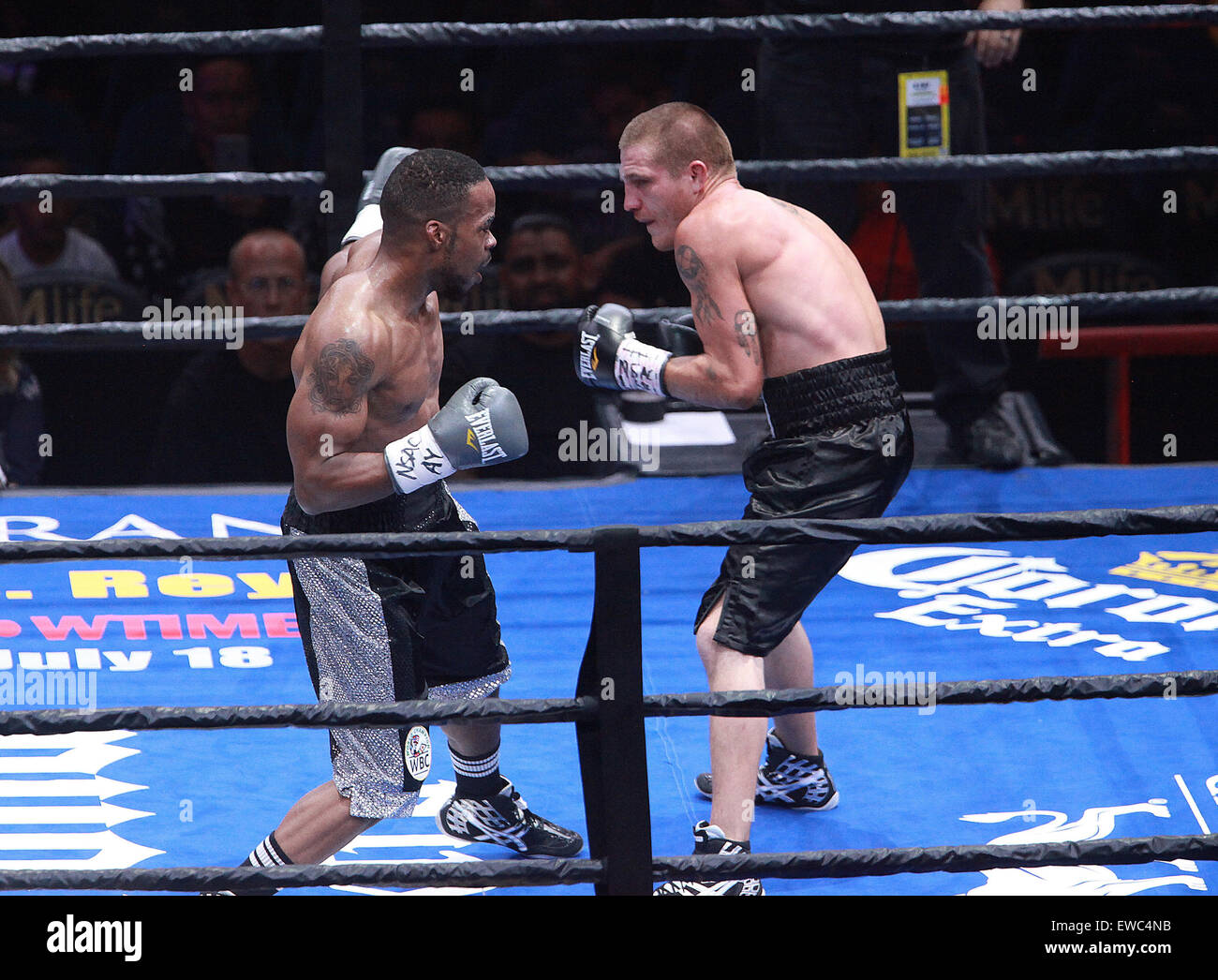 Las Vegas, Nevada, USA. 22nd June, 2015. Boxers Charvis Holifield and ...