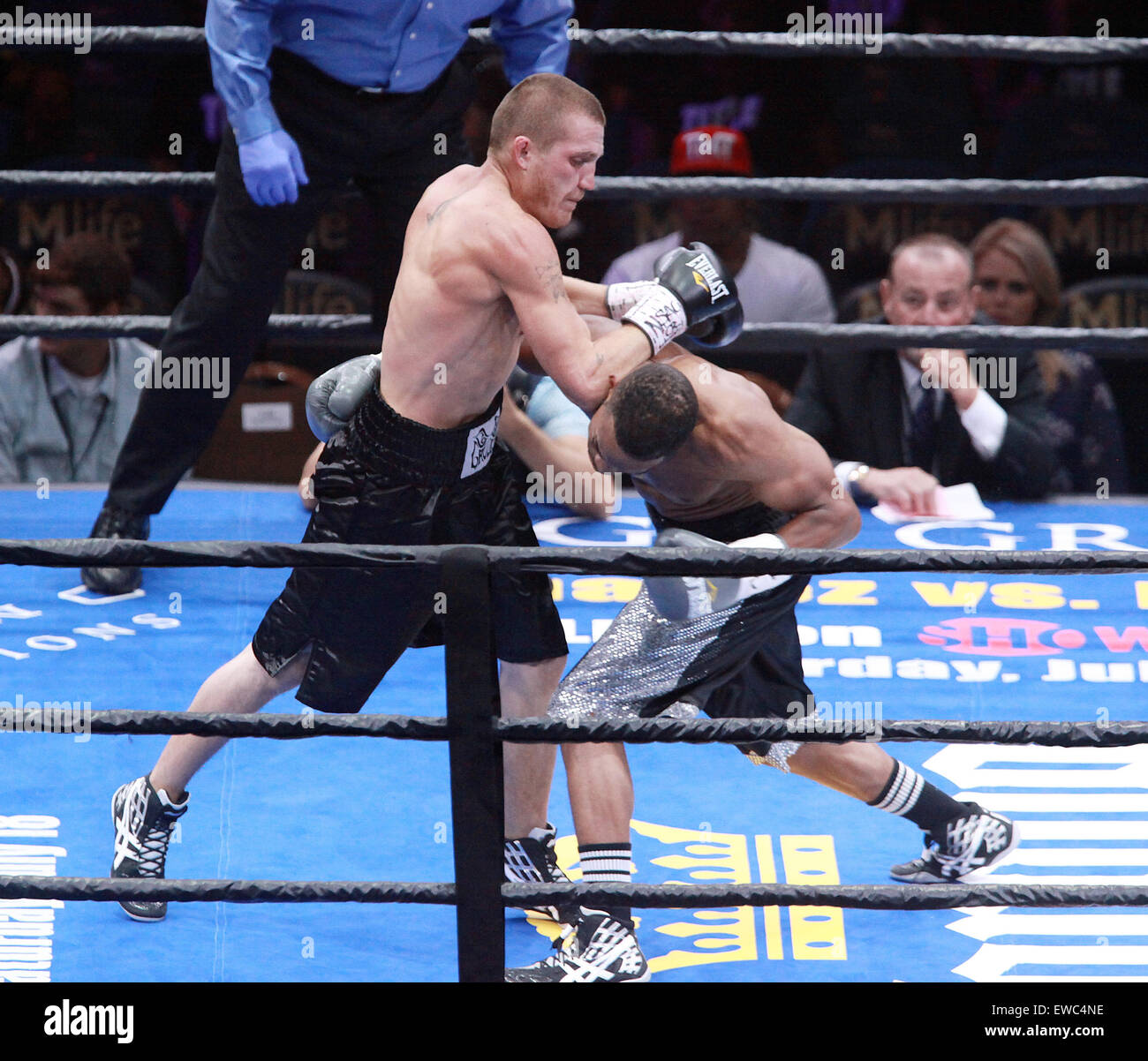 Las Vegas, Nevada, USA. 22nd June, 2015. Boxers Charvis Holifield and ...