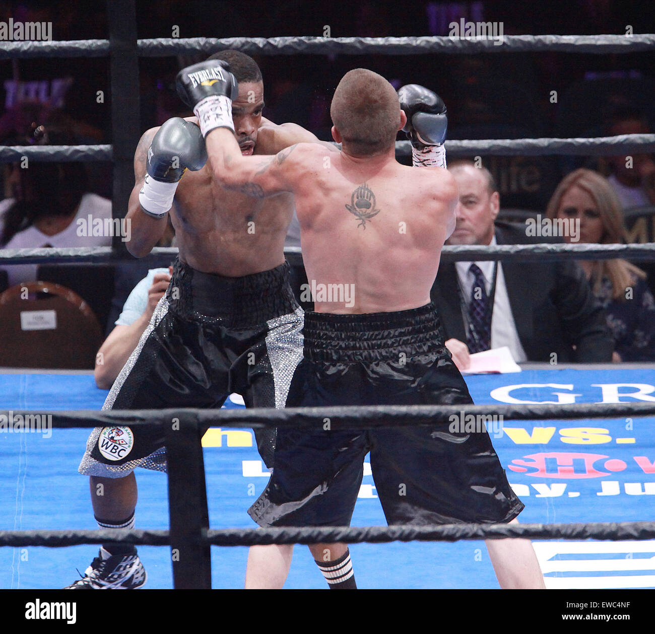Las Vegas, Nevada, USA. 22nd June, 2015. Boxers Charvis Holifield and ...