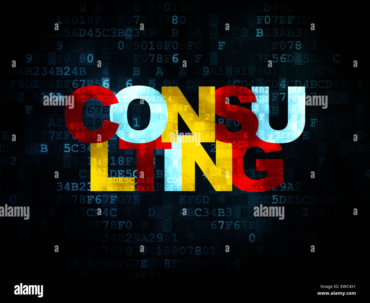 Business concept: Consulting on Digital background Stock Photo - Alamy