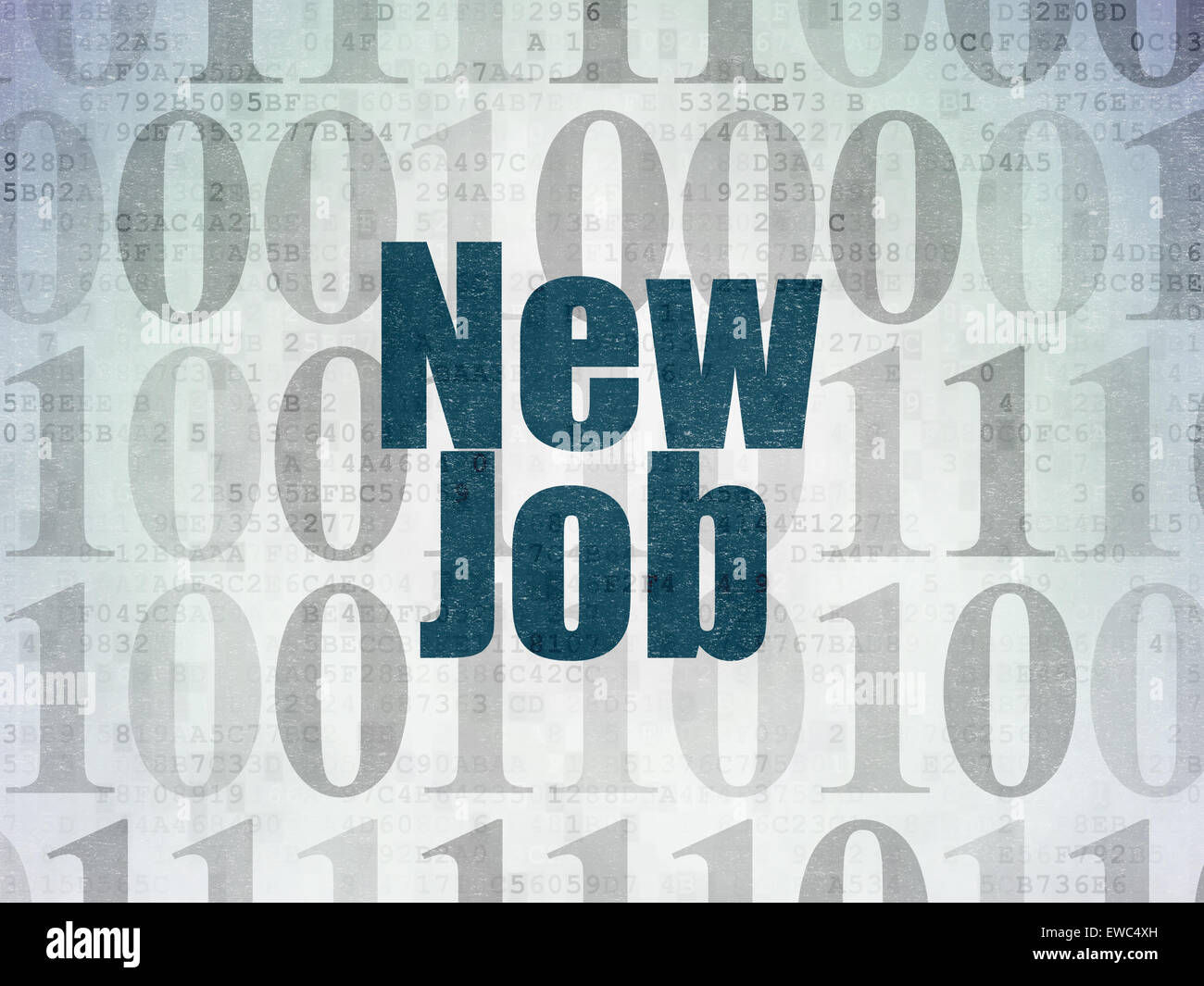 Finance concept: New Job on Digital Paper background Stock Photo - Alamy