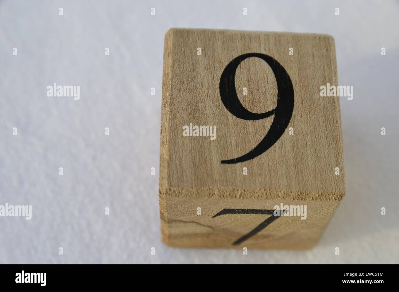 Numbers on wooden cubes Stock Photo - Alamy