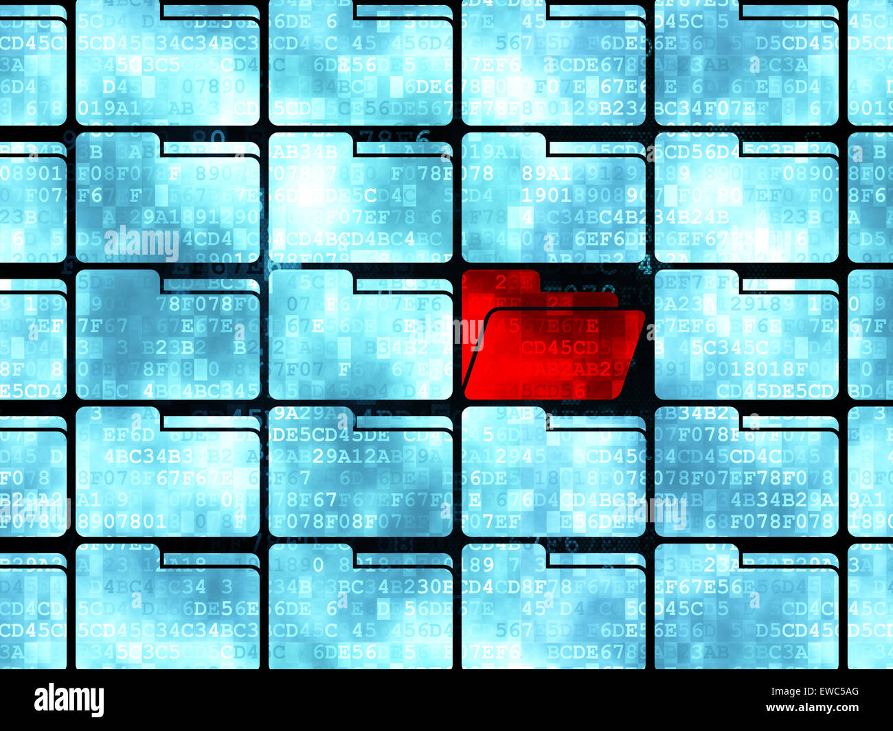 Finance concept: folder icon on Digital background Stock Photo - Alamy
