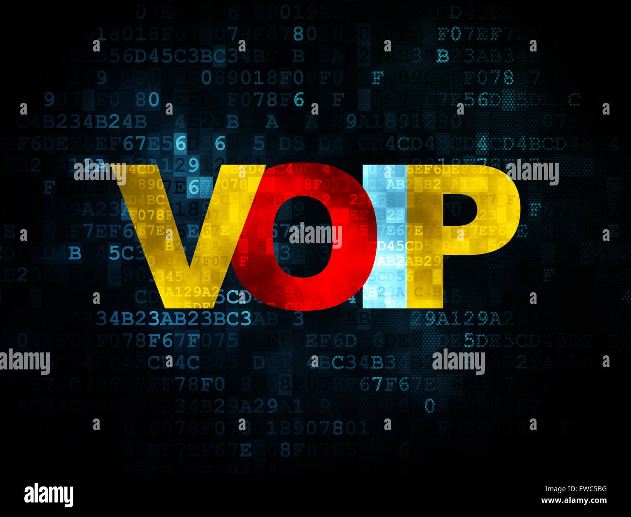 Web development concept: VOIP on Digital background Stock Photo - Alamy