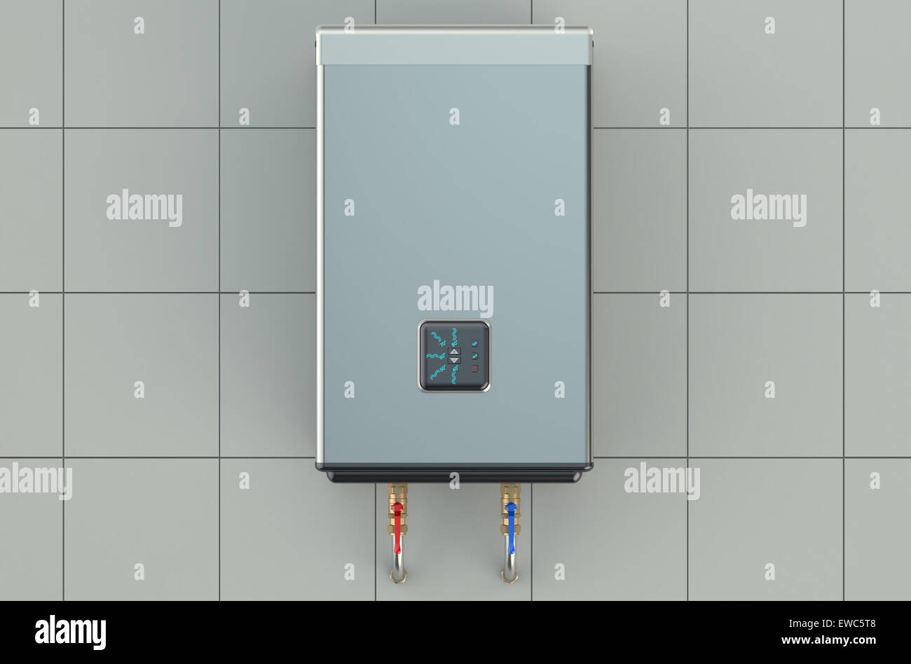 automatic electric boiler isolated on white background Stock Photo - Alamy