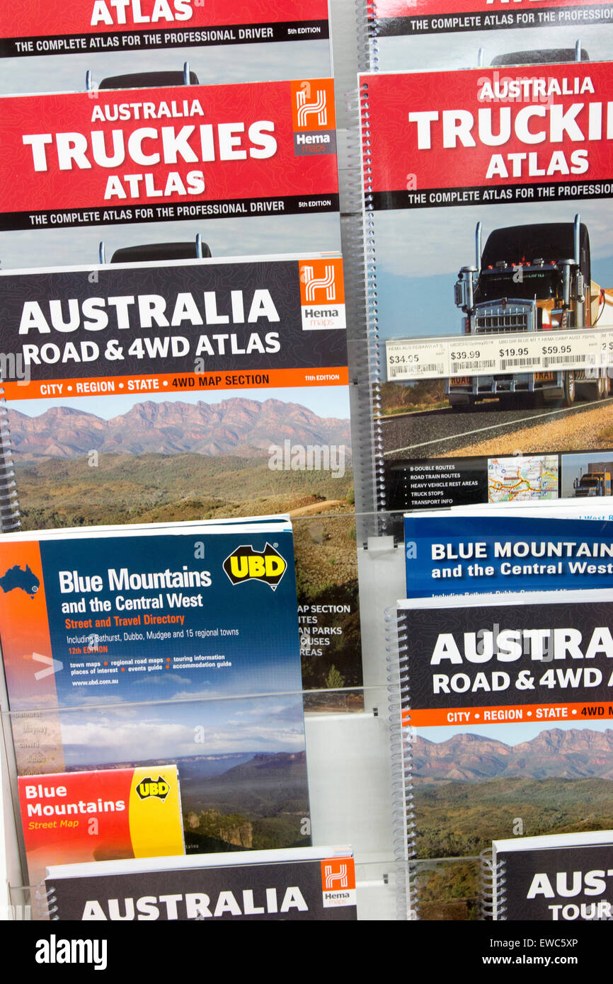 road maps for drivers and truckies for sale in an australian service ...