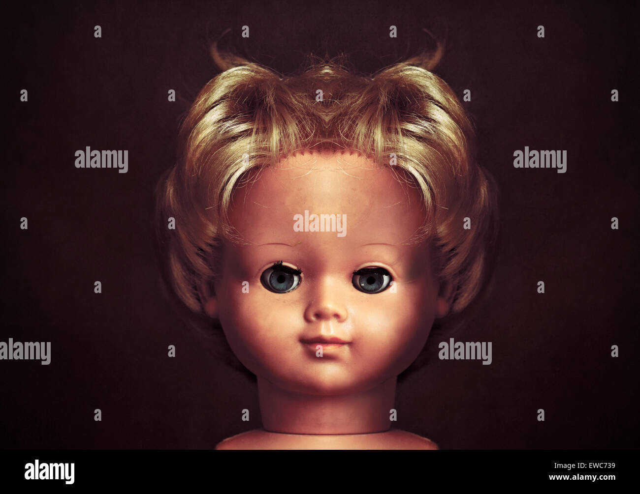 Creepy doll face Stock Photo - Alamy