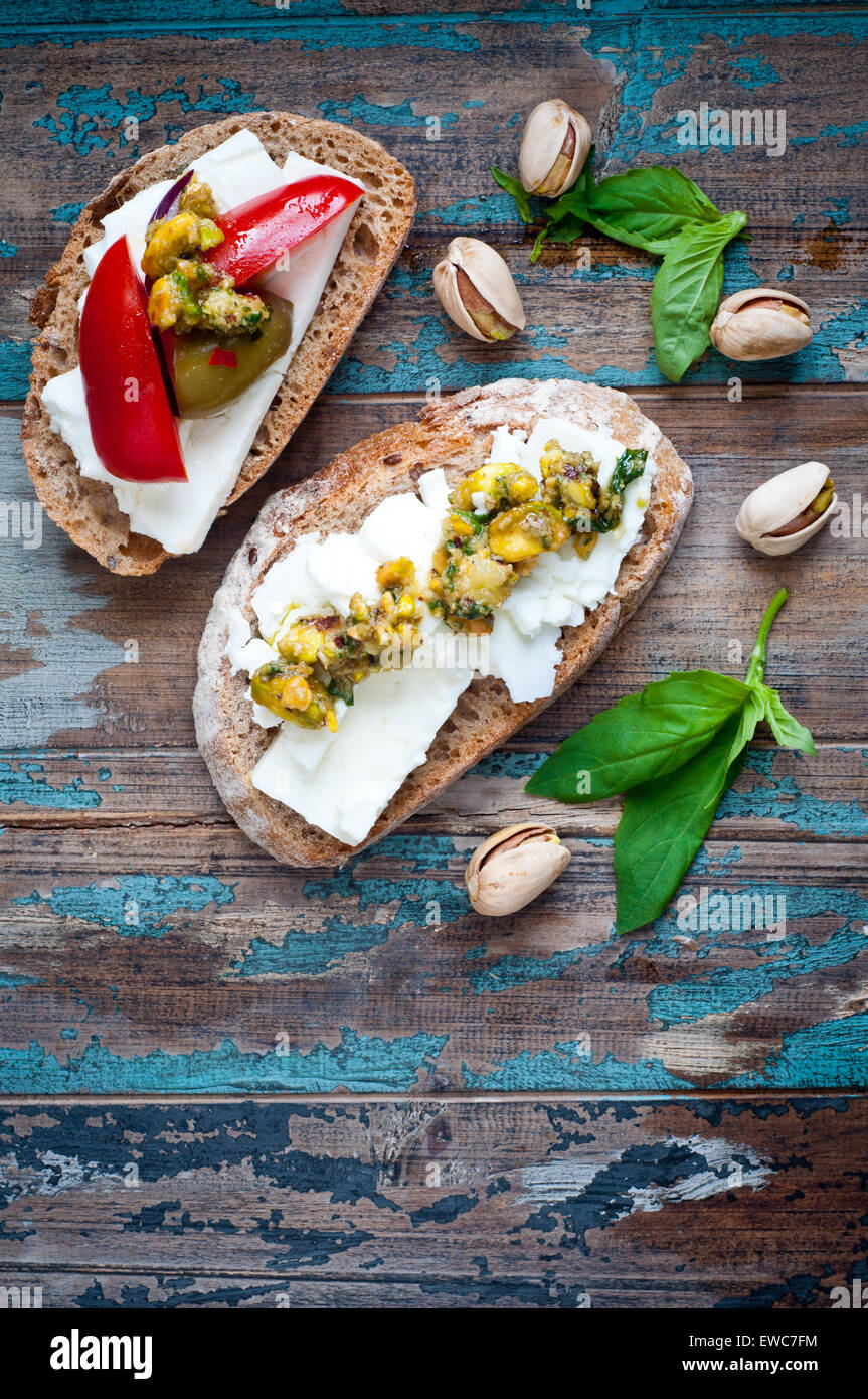 Sourdough bread open sandwich hi-res stock photography and images - Alamy