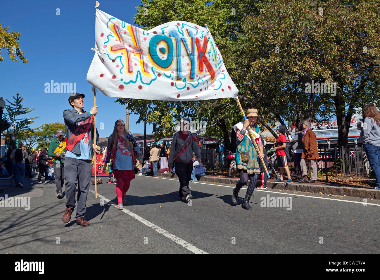 The Honk Festival in Boston, Massachusetts, USA features activist ...