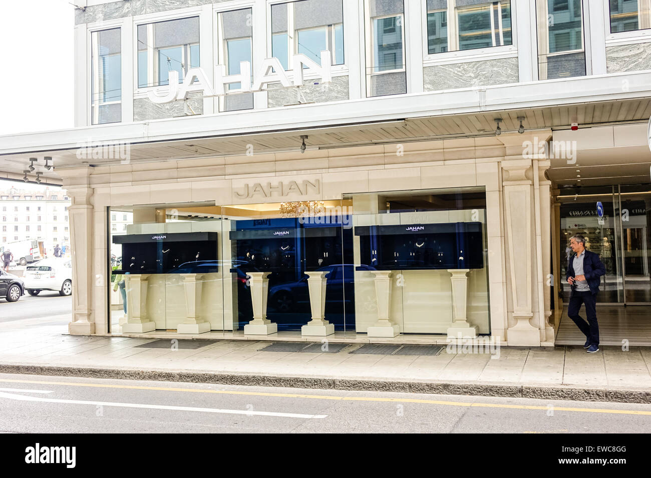 geneva switzerland jahan store Stock Photo - Alamy