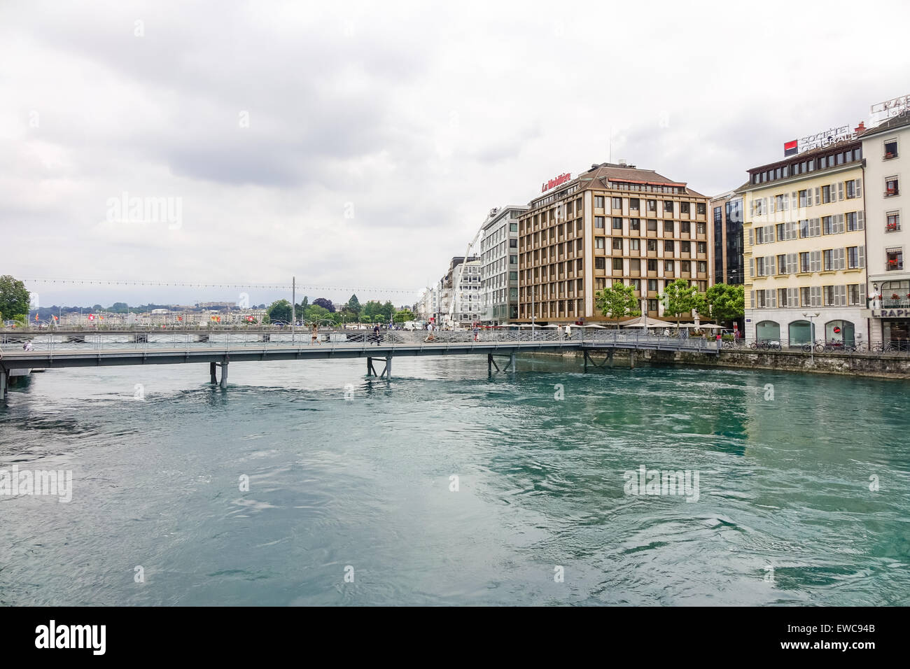 Geneva quay bridge hi-res stock photography and images - Alamy