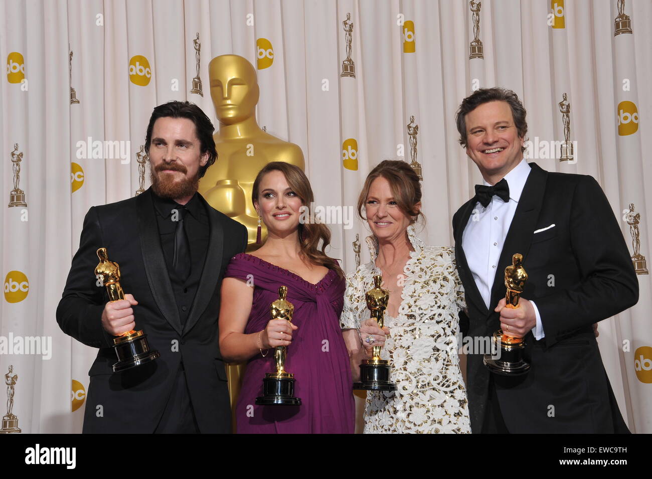 LOS ANGELES, CA - FEBRUARY 27, 2011: Christian Bale & Natalie Portman ...