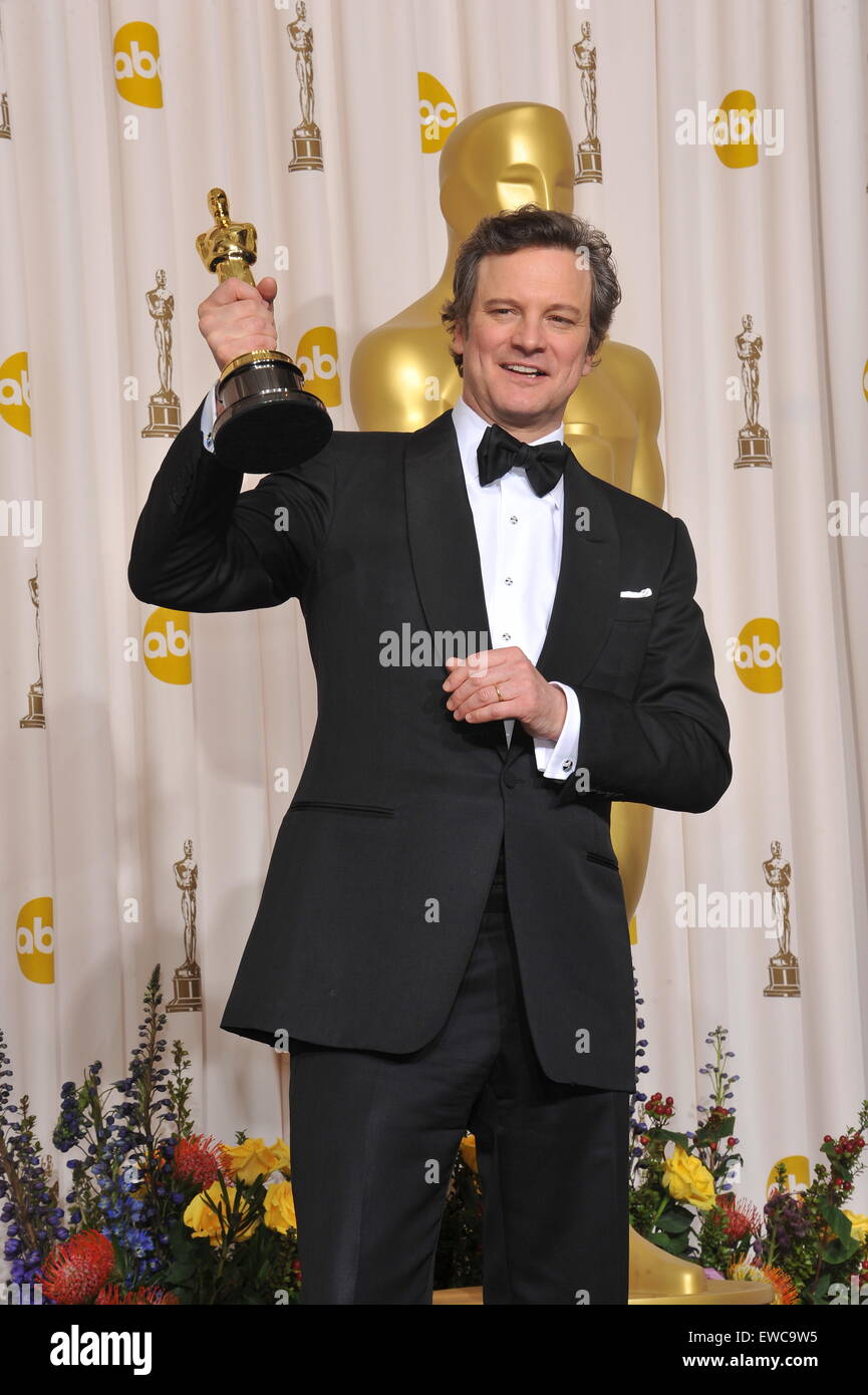 Colin firth academy awards oscars hollywood hi-res stock photography ...