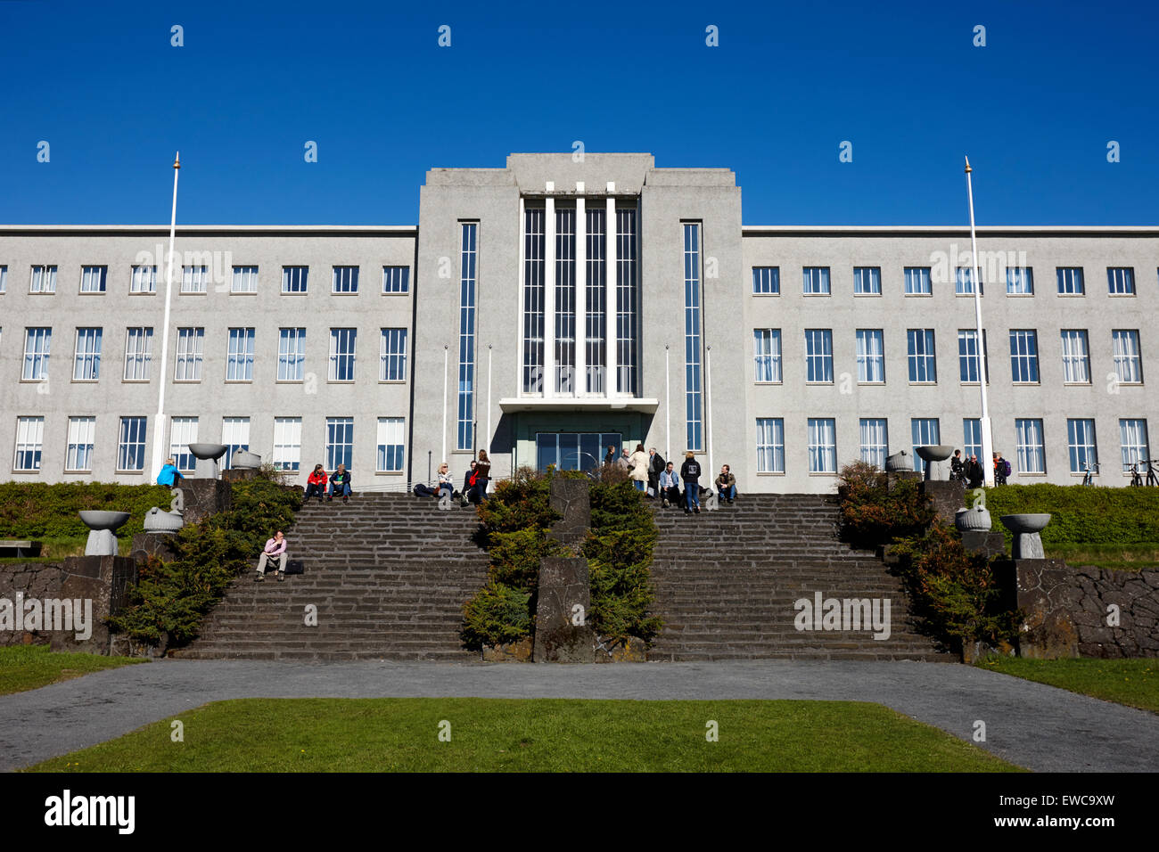 university of iceland main building Reykjavik iceland Stock Photo - Alamy