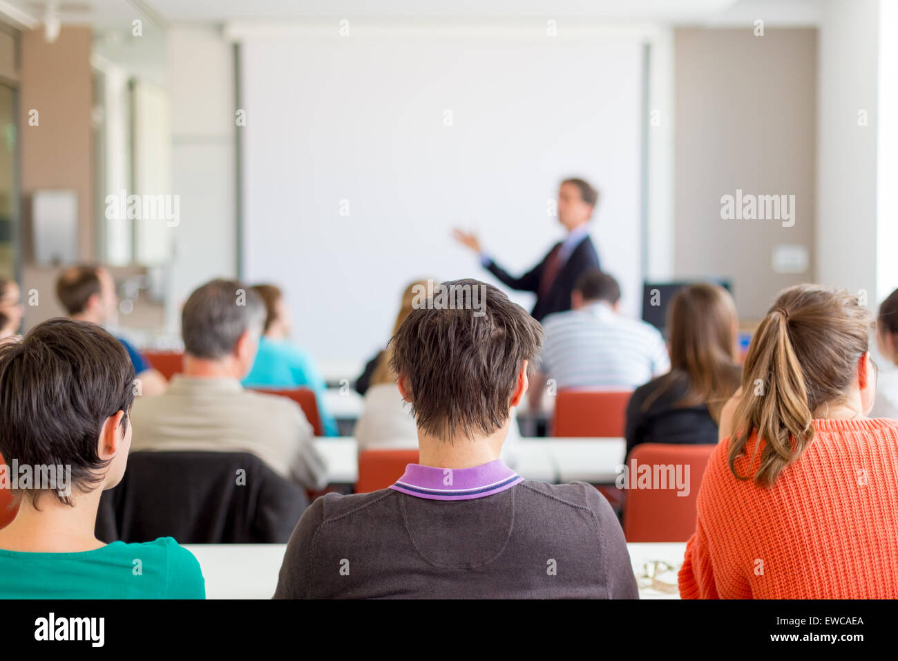 Lecture at university Stock Photo - Alamy