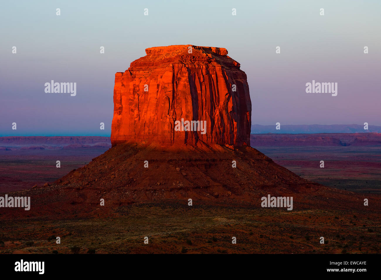 Monument Valley at sunset Stock Photo - Alamy