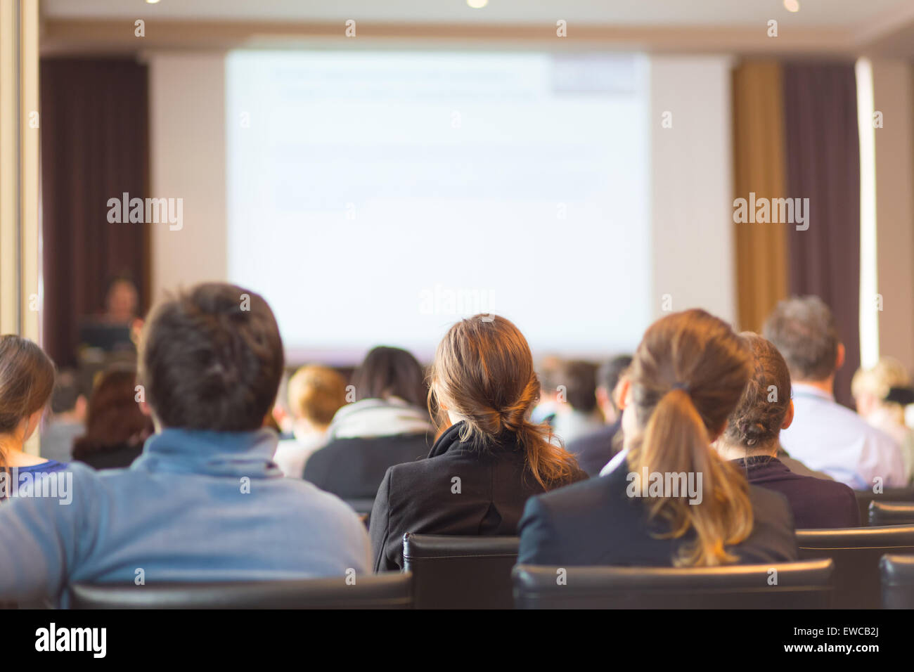 Audience in the lecture hall Stock Photo - Alamy
