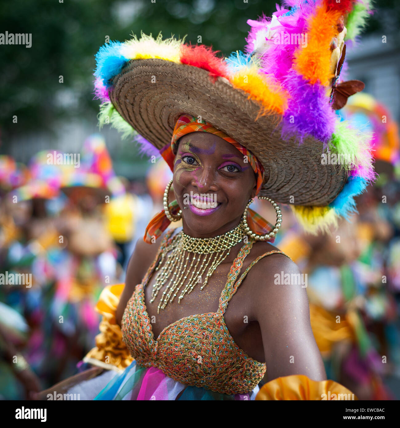 Paris, France - July 6, 2013: young female dancer performing on streets ...