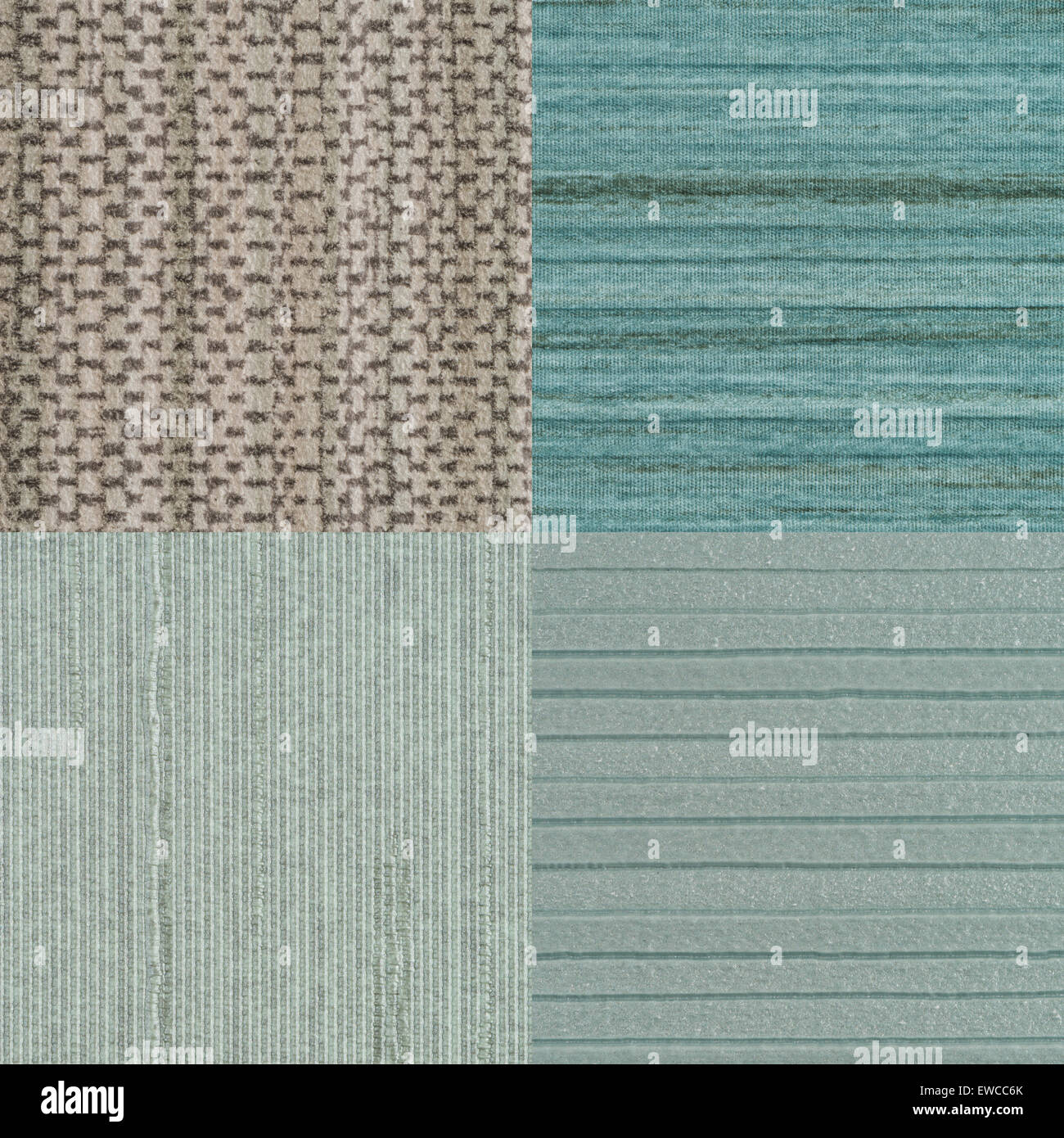 Set of green vinyl samples, texture background Stock Photo - Alamy