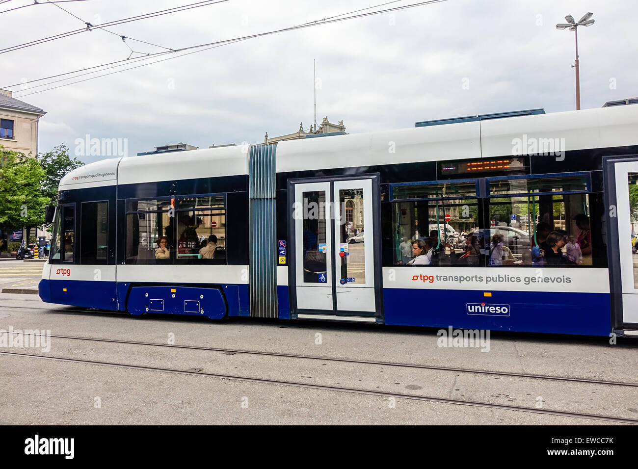 Geneva city tram hi-res stock photography and images - Alamy