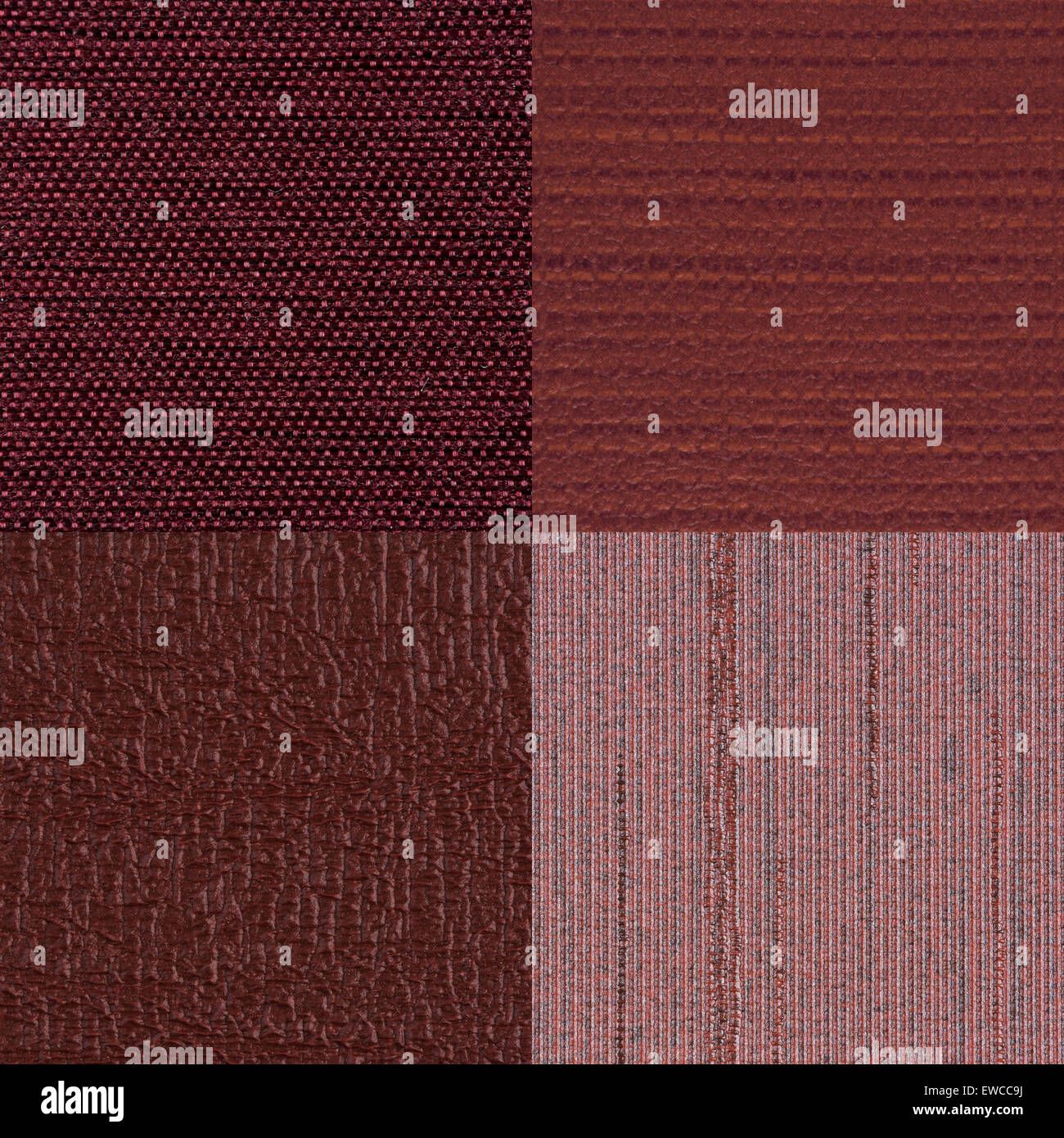 Set of red vinyl samples, texture background Stock Photo - Alamy