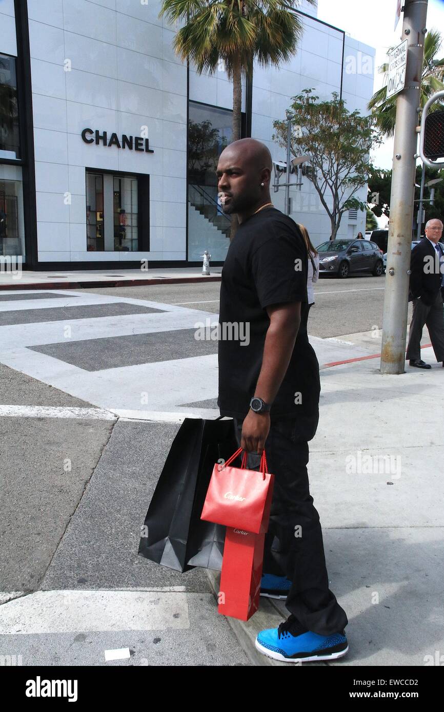 Corey Gamble leaves Cartier on Rodeo Drive in Beverly Hills Featuring ...