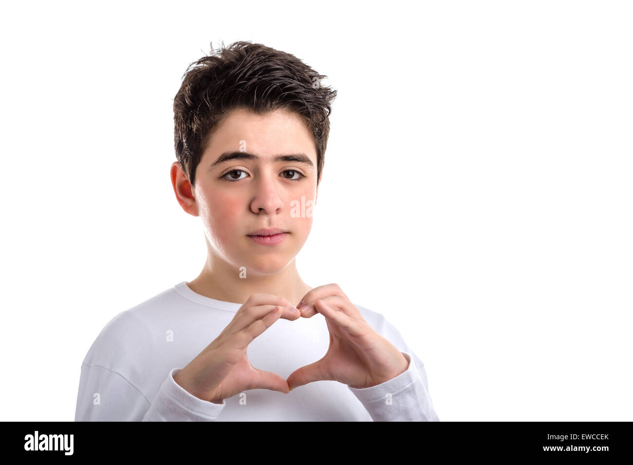 Boy heart in hand hi-res stock photography and images - Alamy