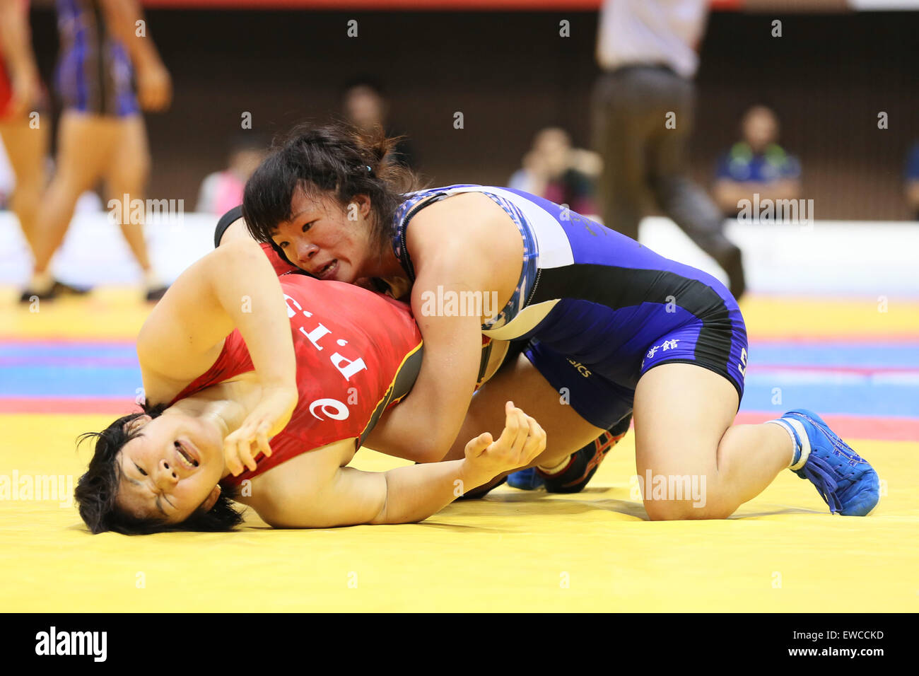 nd Yoyogi Gymnasium, Tokyo, Japan. 20th June, 2015. (L-R) Yurika Ito, Risako Kawai, JUNE 20 ...