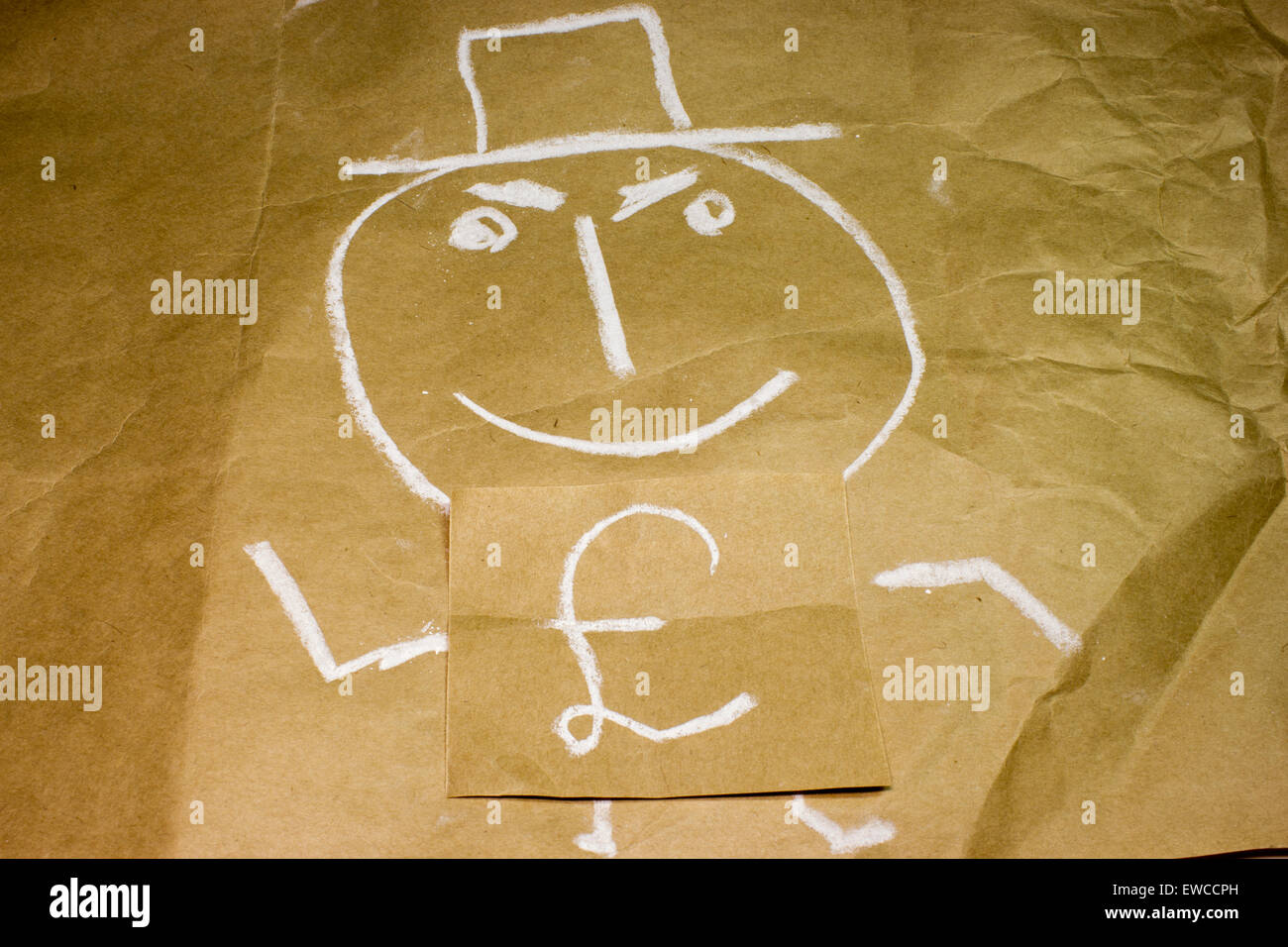 pound currency icons on paper. GBP symbols money sign Stock Photo - Alamy