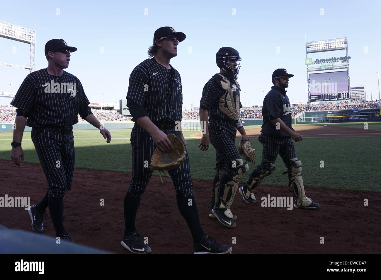 Omaha, Nebraska, USA. 22nd June, 2015. Vanderbilt pitcher Carson Fulmer ...