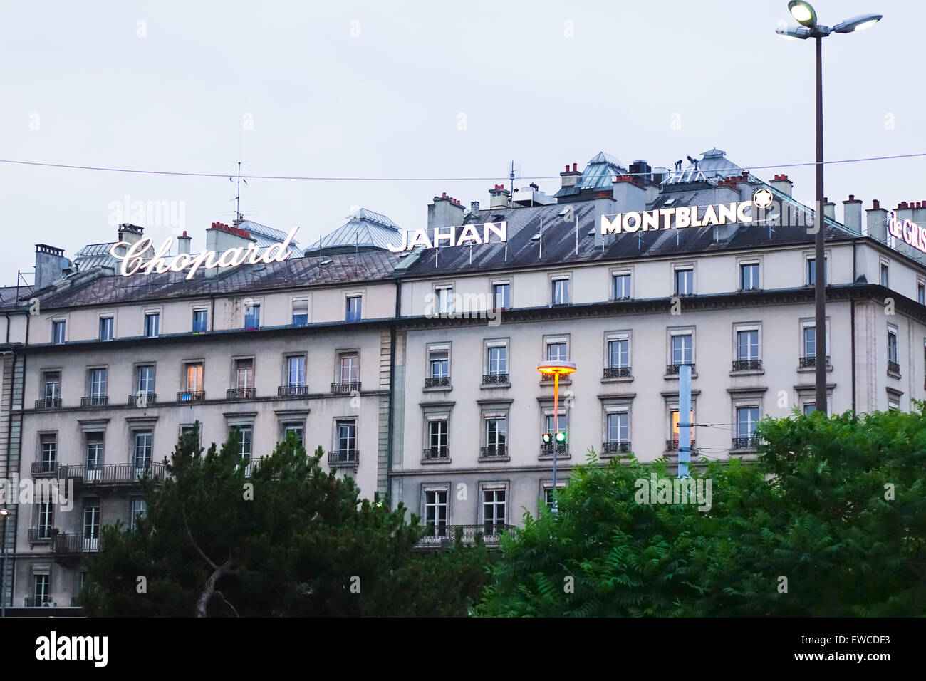 geneva switzerland building Stock Photo - Alamy