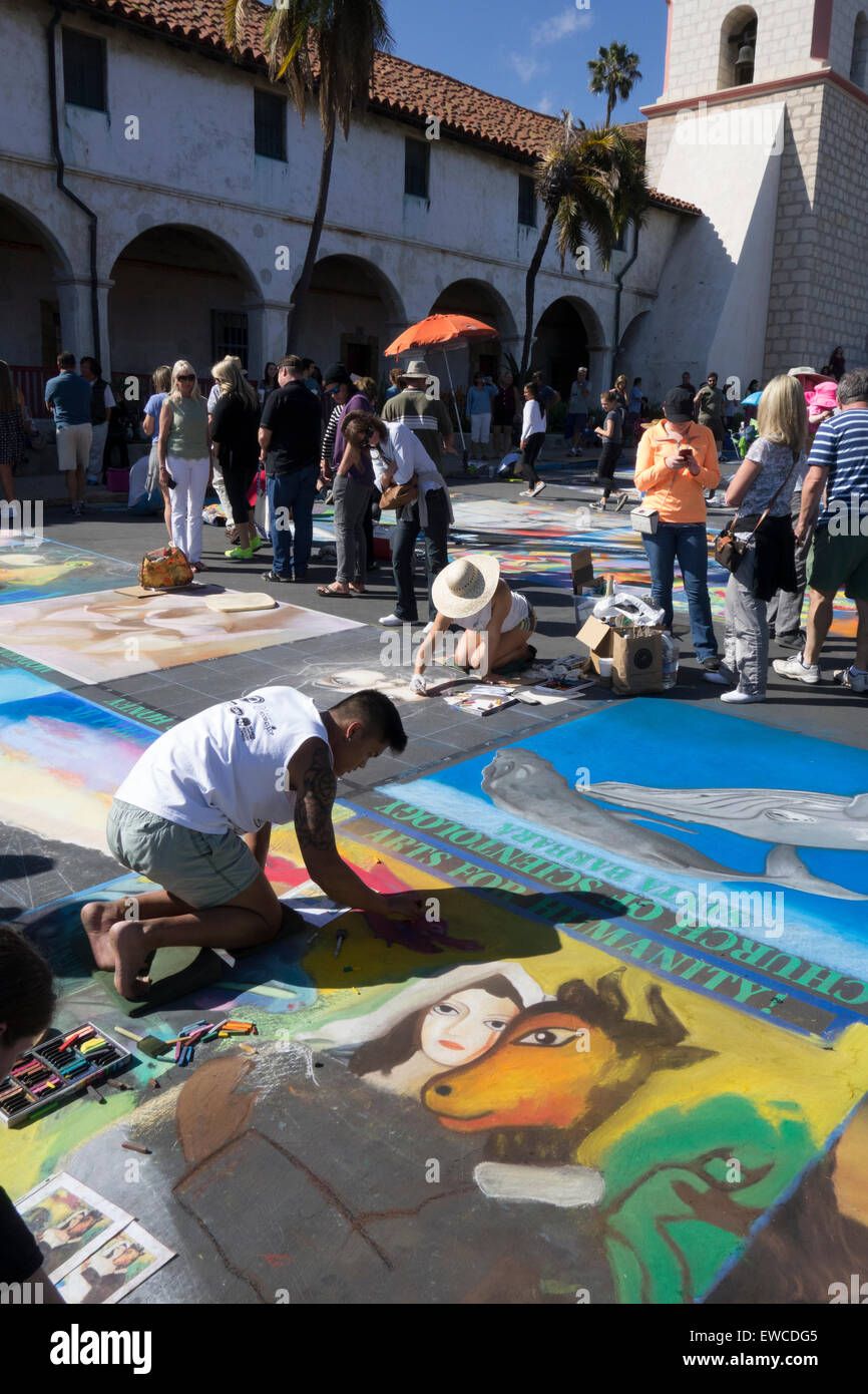 Drawing Sidewalk Chalk Art High Resolution Stock Photography and Images ...