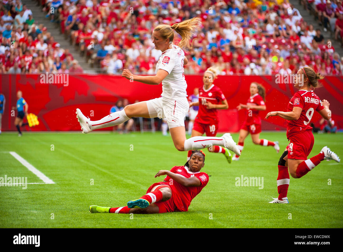Vancouver, Canada. 21st June, 2015. Switzerland defender Rachel Rinast ...