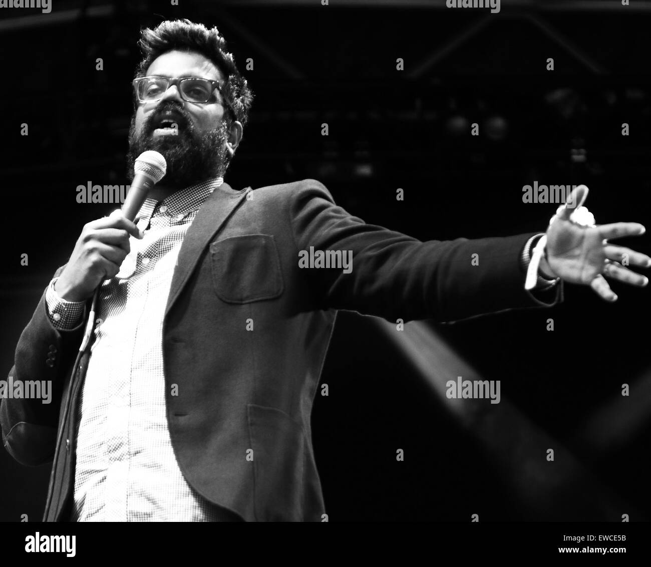 Romesh ranganathan Black and White Stock Photos & Images - Alamy
