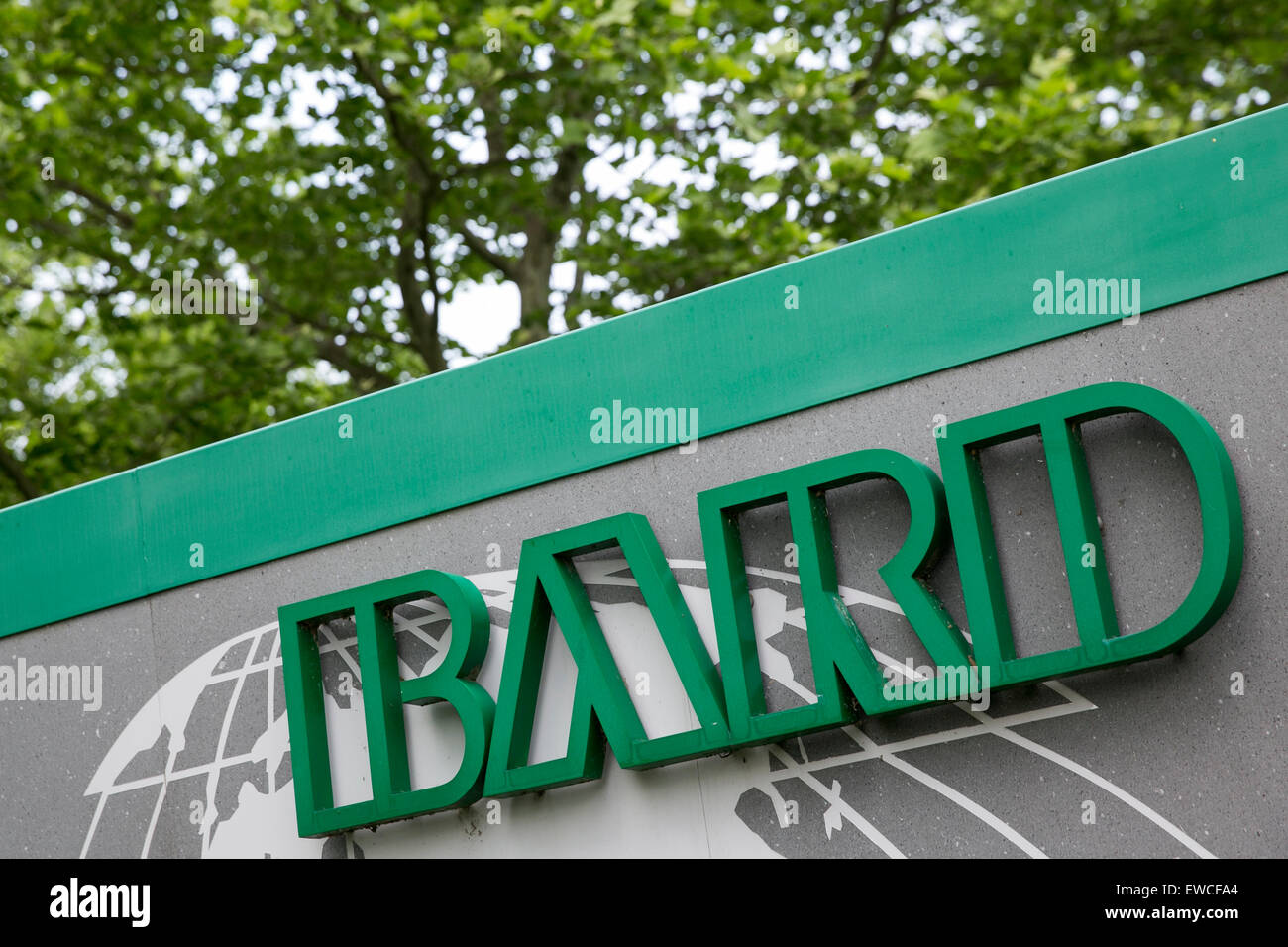 A logo sign outside of the headquarters of C. R. Bard, Inc., in New ...
