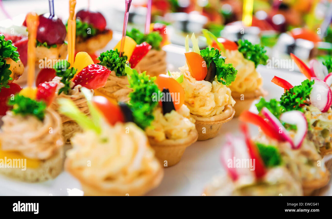 Closeup appetizers various meal hi-res stock photography and images - Alamy