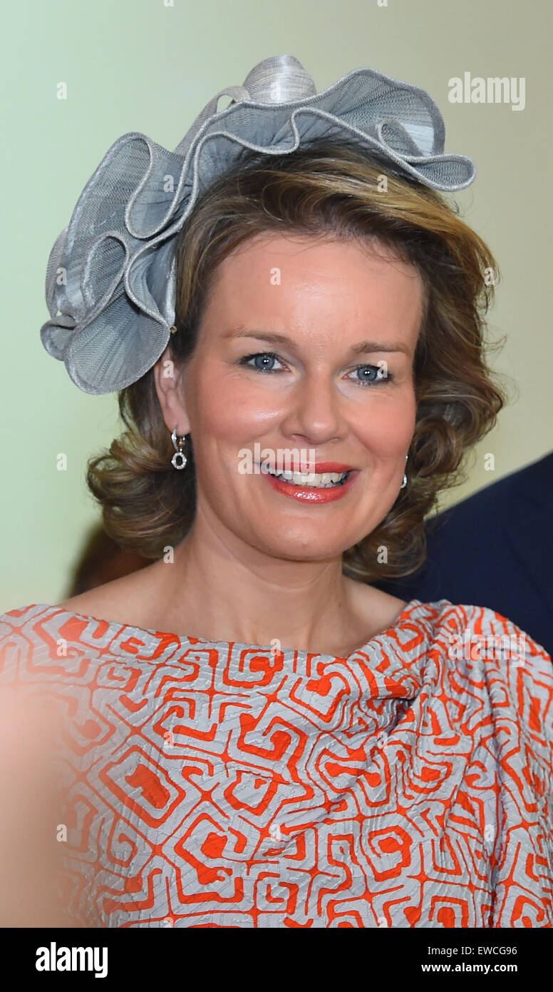 Wuhan, Hubei, China. 22nd June, 2015. Queen Mathilde of the Belgians ...