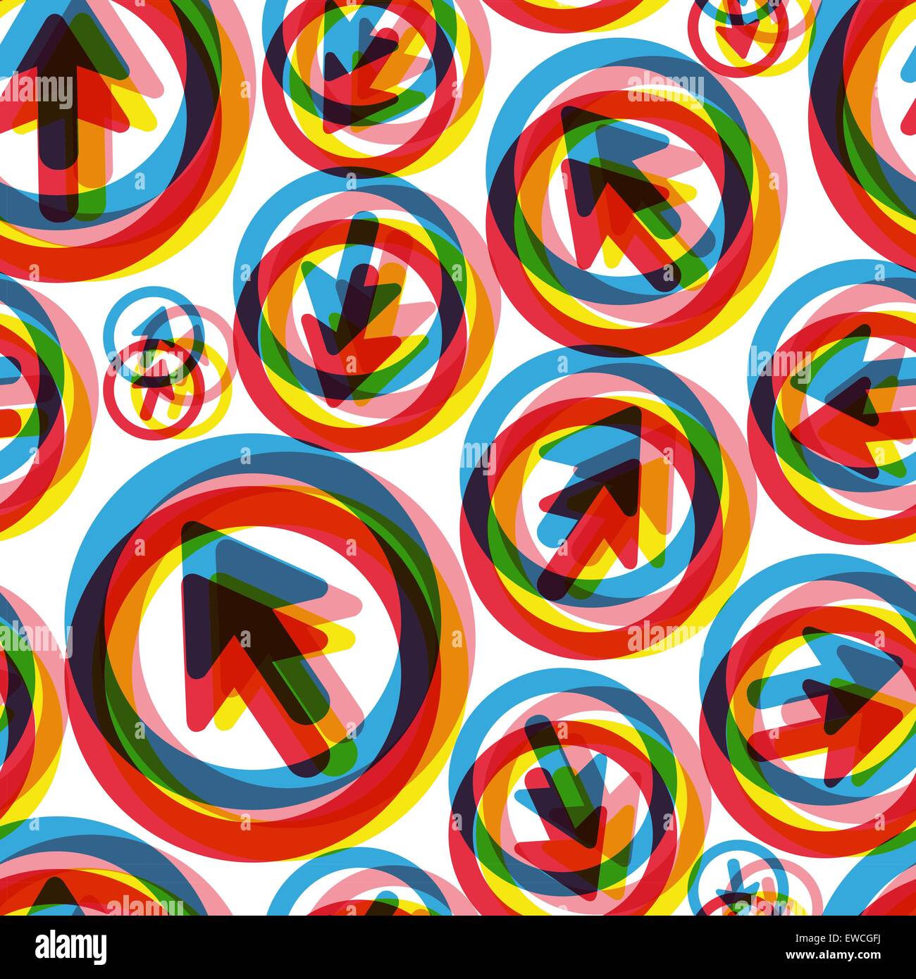 Arrows. Seamless pattern. Vector illustration. Can be used for ...