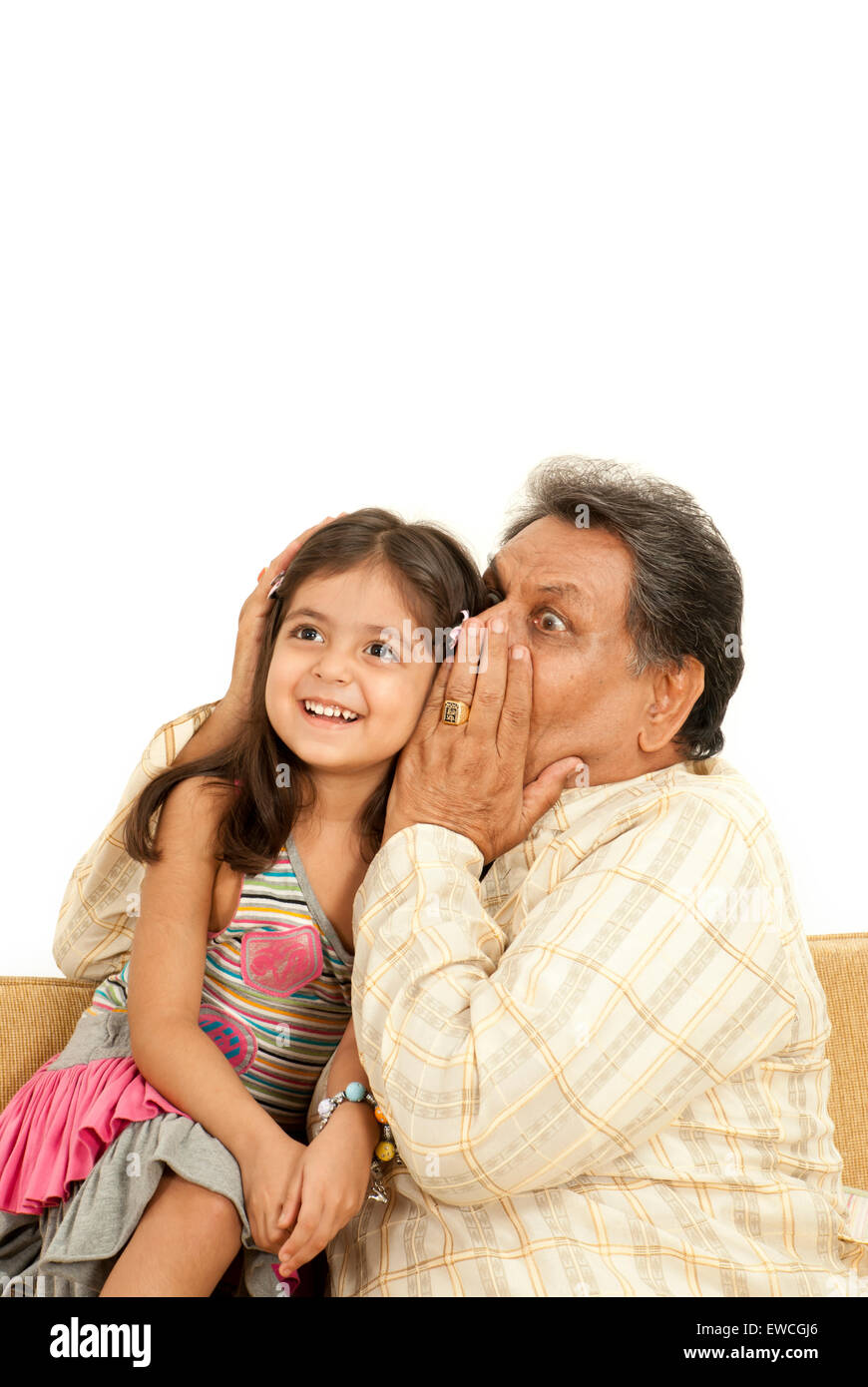 grand father playing with his grand children Stock Photo - Alamy