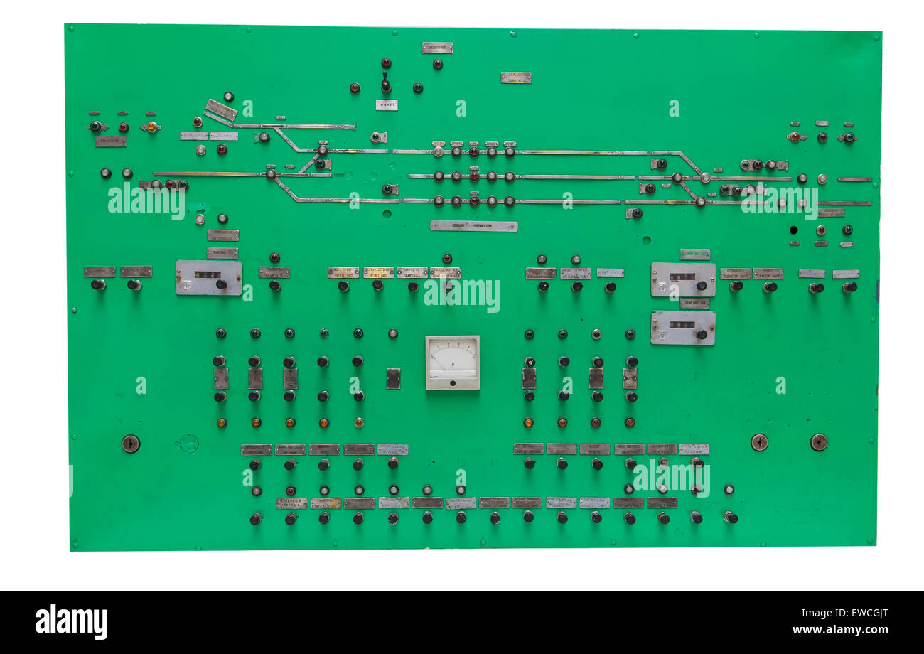Train control panel Cut Out Stock Images & Pictures - Alamy