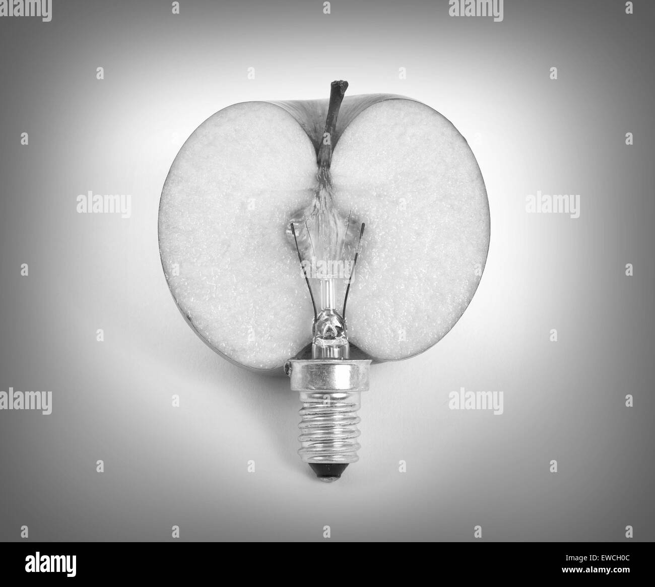 Technology innovation lightbulb Black and White Stock Photos & Images ...