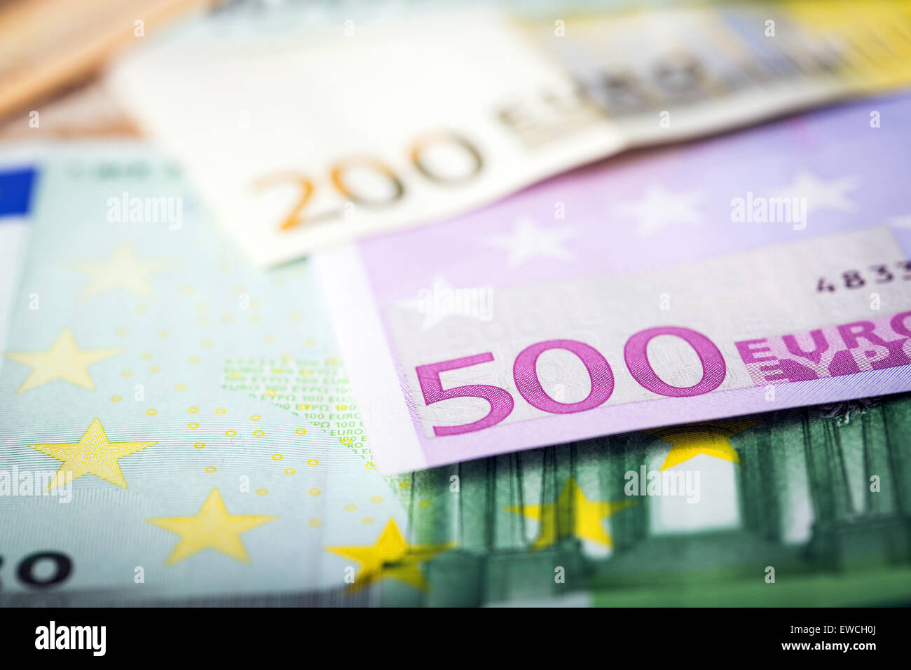 Euro Money: Closeup of Banknotes Stock Photo - Alamy