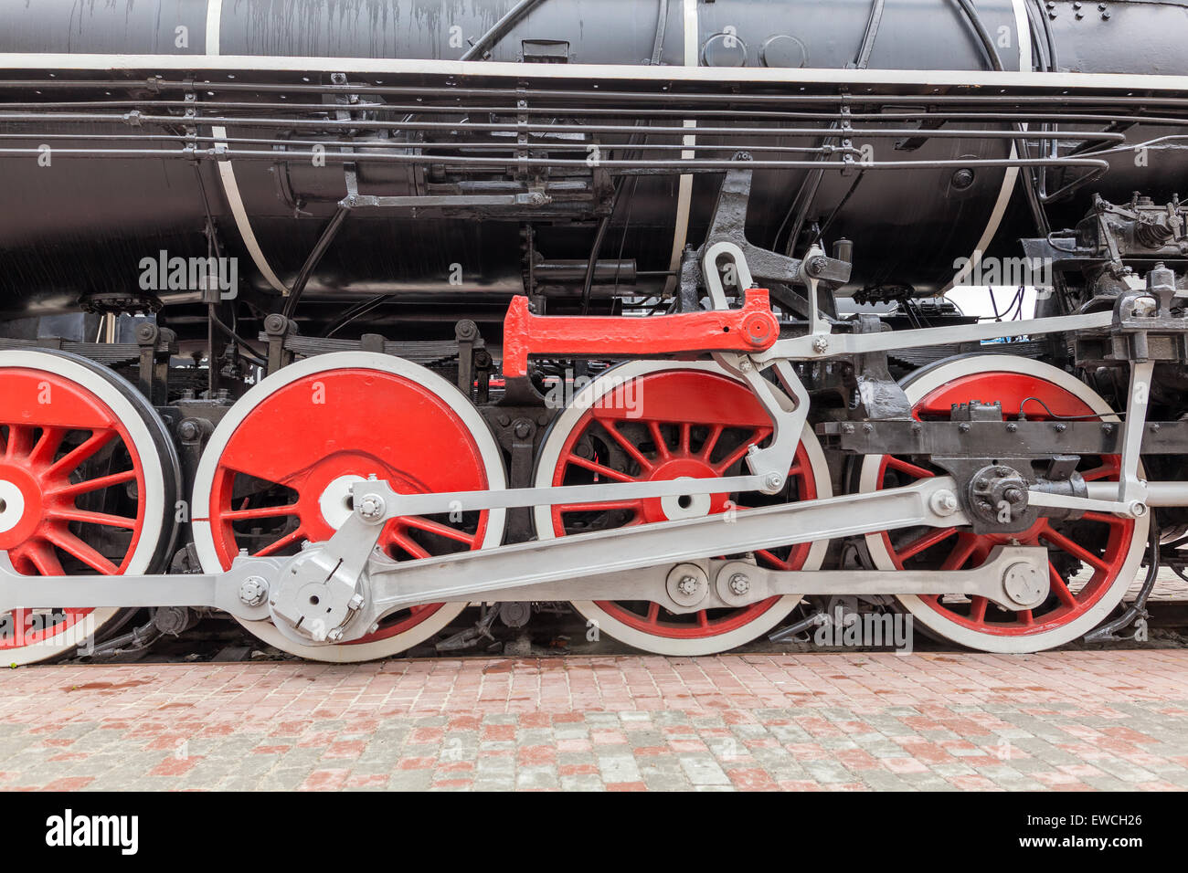 vintage, steam train close-up on a white background Stock Photo - Alamy
