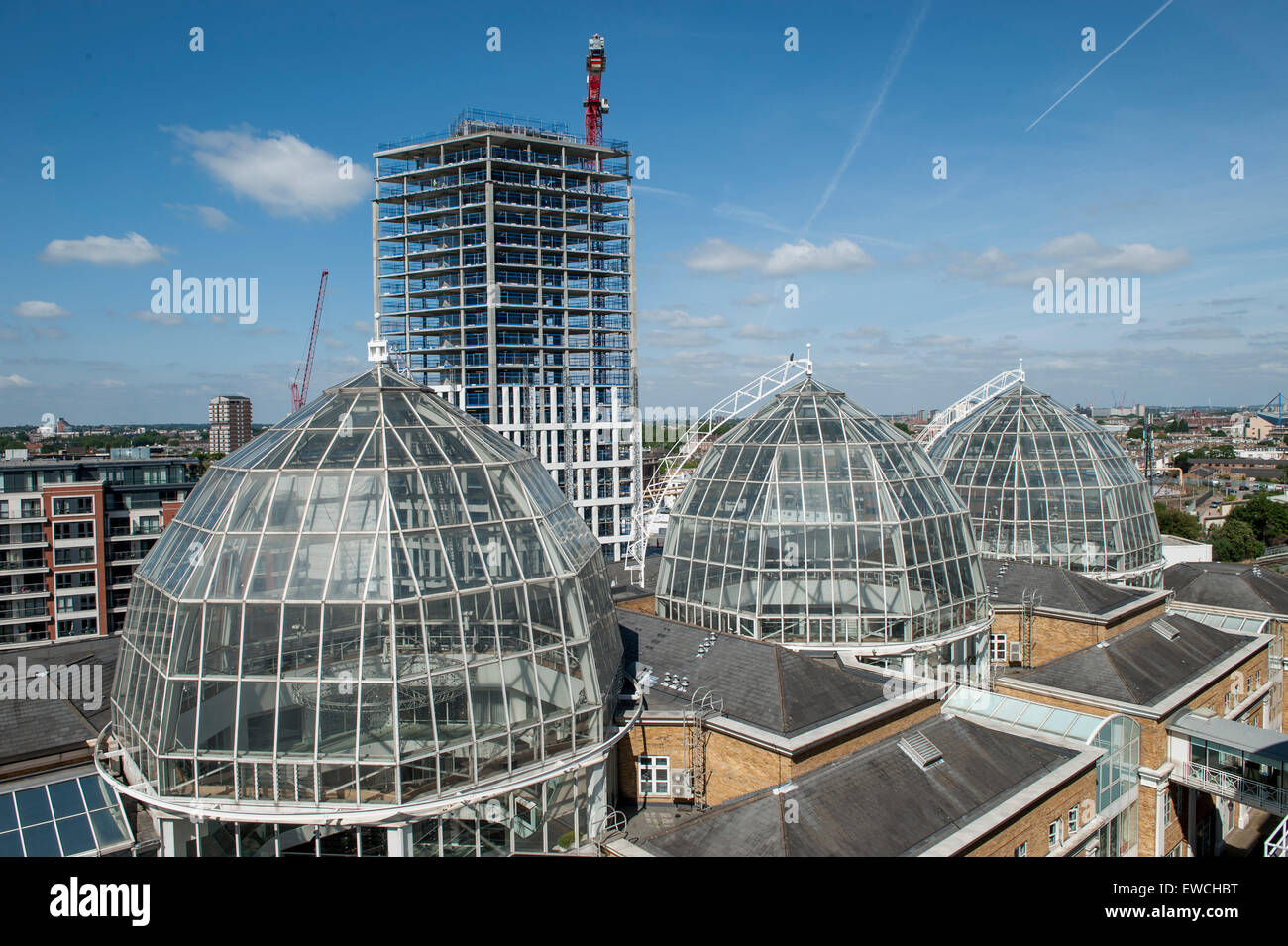 An unusual view of the Chelsea Harbour Design Centre in London Stock ...